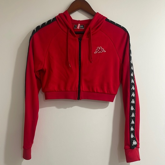 Jackets & Coats | Red Kappa Cropped Jacket | Poshmark